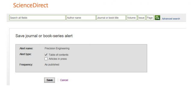 American Society for Precision Engineering | Precision Engineering Journal