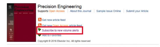 American Society for Precision Engineering | Precision Engineering Journal