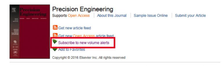 American Society for Precision Engineering | Precision Engineering Journal